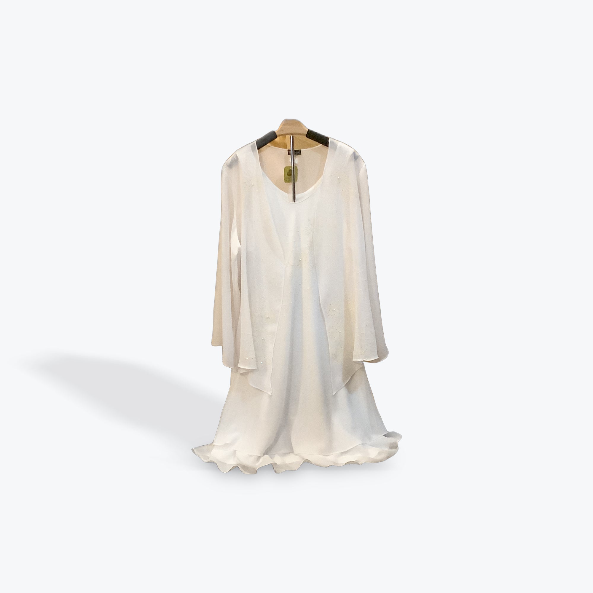C.O.C. Formal Sheer White Dress and Jacket | Savvy Hive